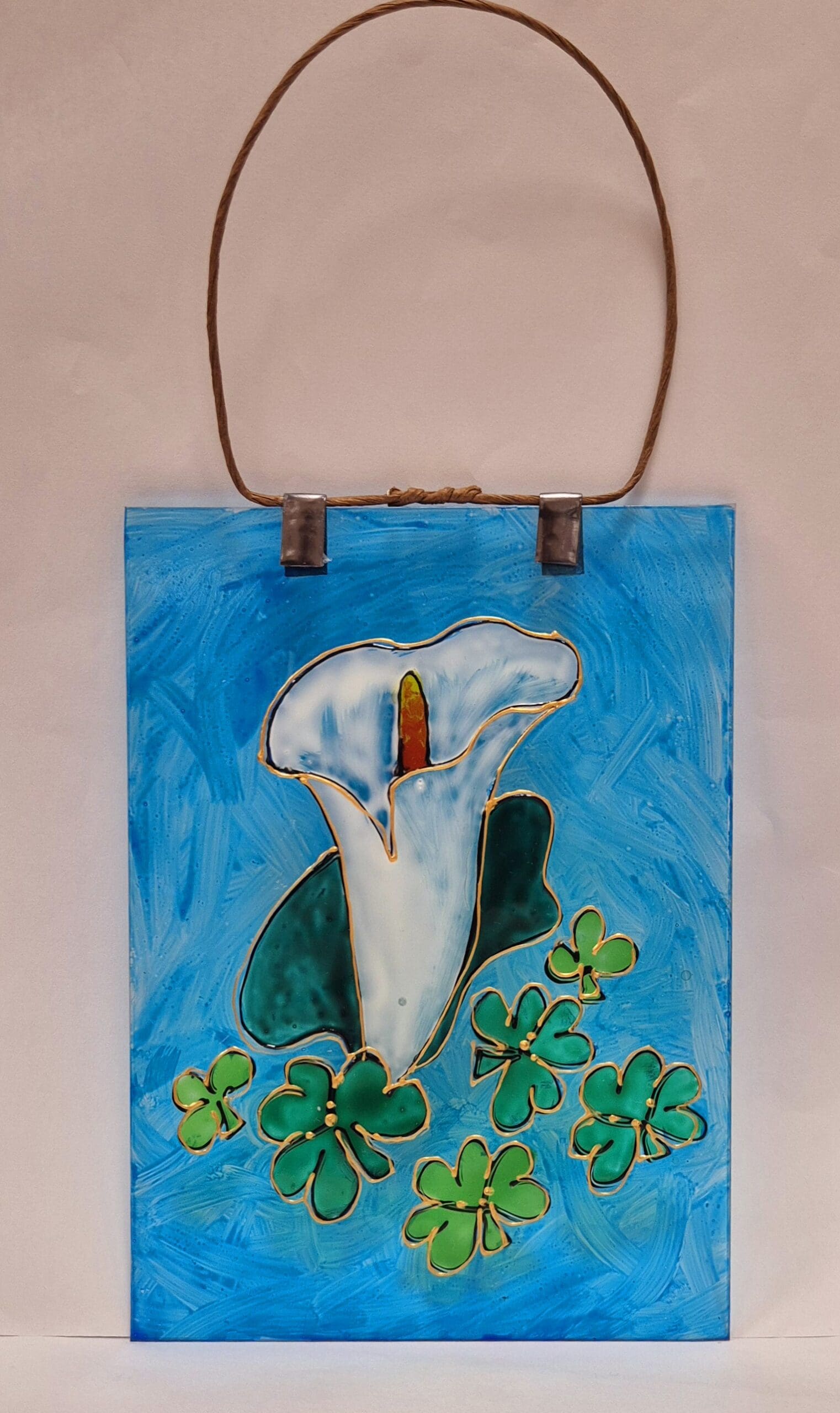 Easter lily suncatcher - Irish Hands